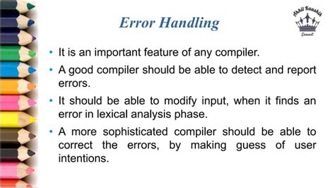 Error Detection And Recovery Ppt