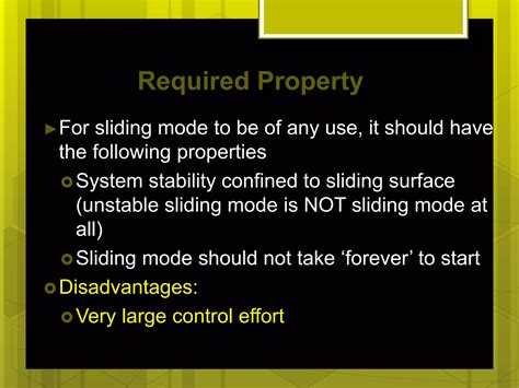 Sliding Mode Control PPTX Physics Science