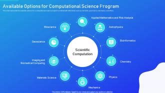 Available Options For Computational Science Program Scientific Computation PPT Sample