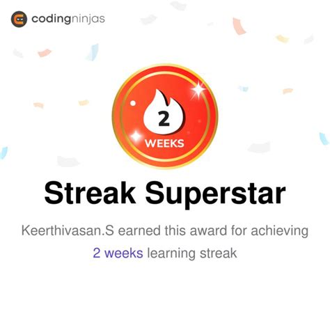 keerthi vasan on linkedin codingninjas achievements