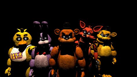 Fnaf 1 Animatronics By Gwr15 On Deviantart