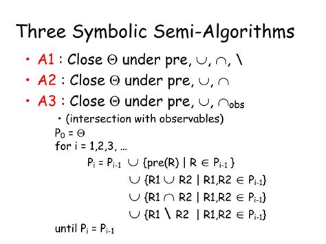 Ppt Symbolic Algorithms For Infinite State Systems Powerpoint