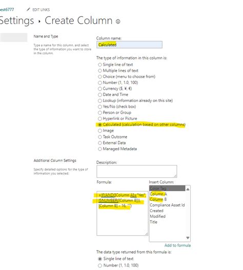 help needed with lists calculated column microsoft qanda