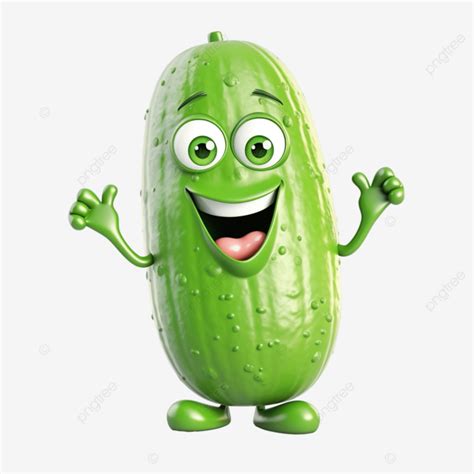 귀여운 행복한 오이 캐릭터 Ai 생성 오이 과일 열렬한 Png 일러스트 및 이미지 에 대한 무료 다운로드 Pngtree