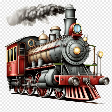 오래된 증기 기관차 만화 기차 증기 기관차 기차 오래된 증기 기관 Png Pngwing