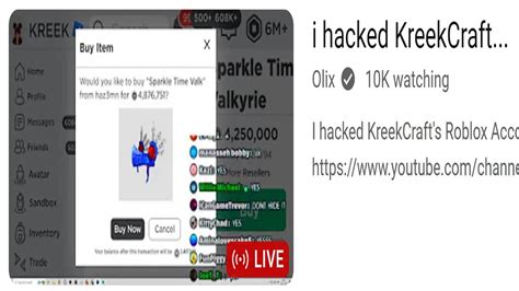Olix Hacked My Roblox Account Youtube