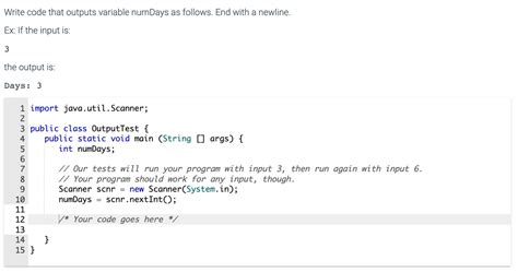 Answered Write Code That Outputs Variable Bartleby