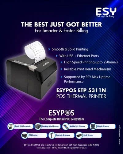 Thermal Printer Esypos Thermal Printer Wholesaler From Rajkot