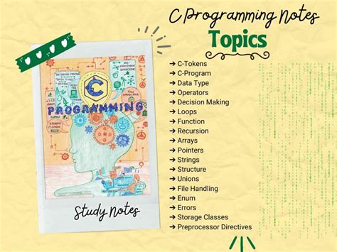 C Programming Language Aesthetic Study Notes Pdf Newtondesk