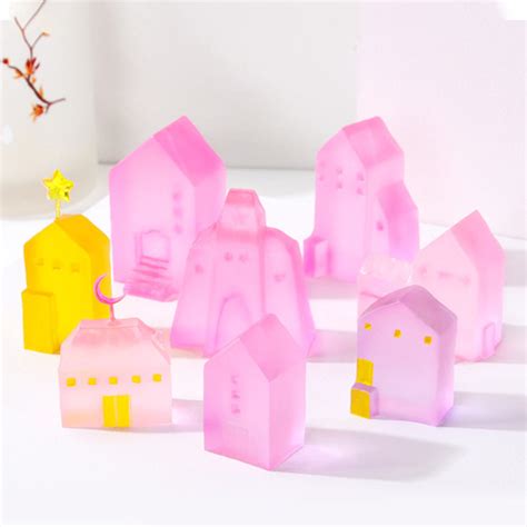 Badu Bg Малка къща Вила Дървена къща Силиконова форма Ароматна свещ Направи си сам силиконова