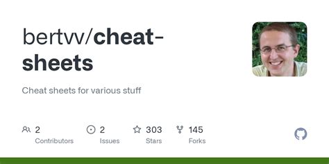 Github Bertvvcheat Sheets Cheat Sheets For Various Stuff