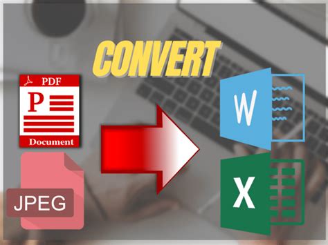 pdf jpeg conversion to an editable word excel document upwork