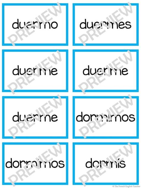 Dormir En Presente De Indicativo 36 Flashcards On Conjugation In Spanish