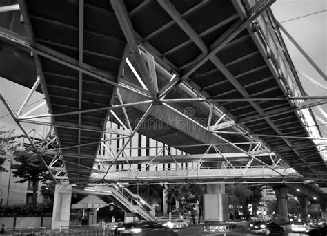 Triangular Pedestrian Overpass At The Mouth Of Soi Aree Intersection