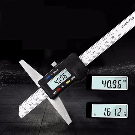 전자 디지털 캘리퍼스 캘리퍼스 측정 도구 치수 두께 깊이 직경 용 스테인레스 스틸 측정 도구캘리퍼스 Aliexpress