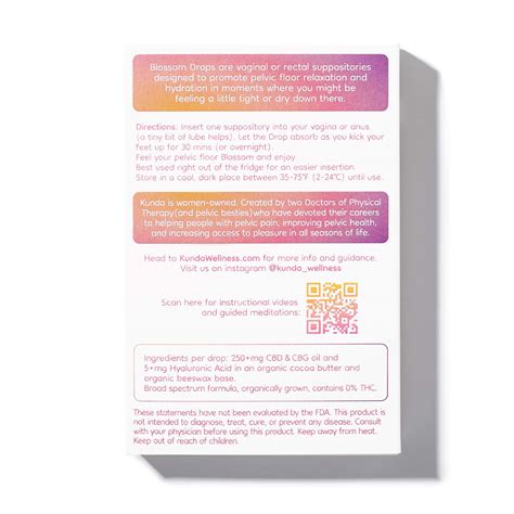 Kunda Blossom Drops C🐝d Suppositories Entice Me Buy Sex Toys Online