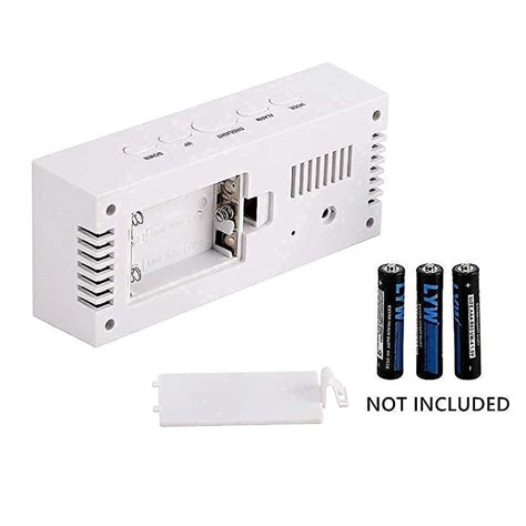 Digital Alarm Clock LED Display Clock Best Makeup Bedroom Mirror Travel Office With Snooze