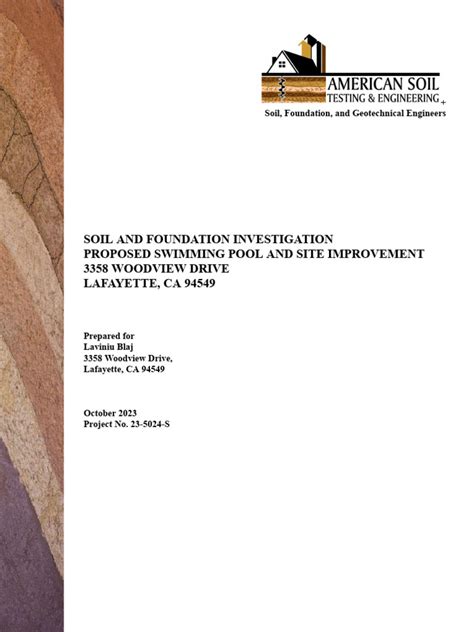 Soil Report Download Free Pdf Earthquakes Drainage