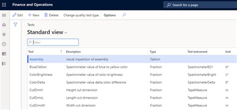 Picture1 Creating A Test Record In D365 Quality Management Ellipse Solutions