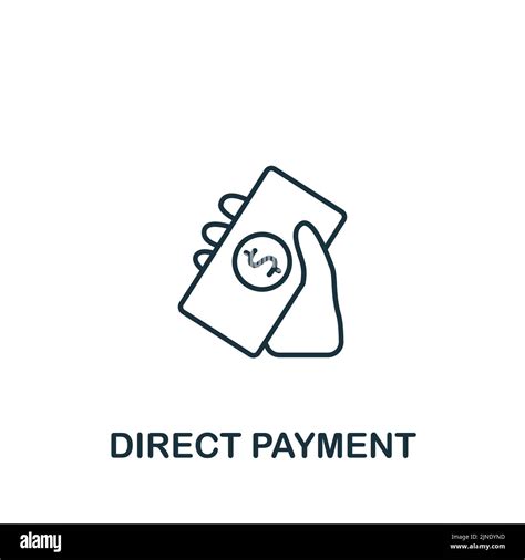Direct Payment Icon Monochrome Simple Fintech Industry Icon For Templates Web Design And