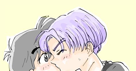 Kiss Trunksgoten Dragon Ball No Title Pixiv