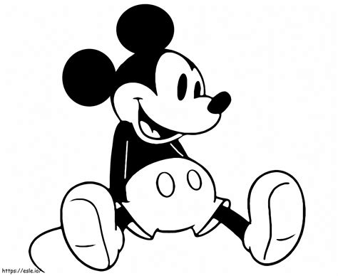 Myszka Miki Klasyczna Myszka Miki Disneyclips Kolorowanka