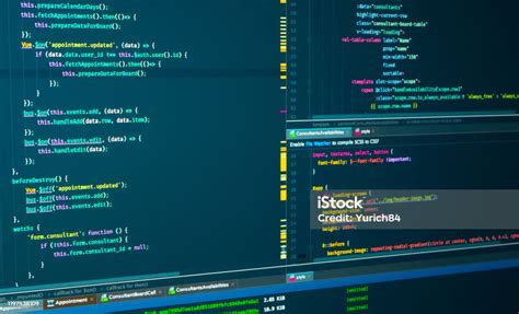 Código De Programa Javascript Html Css Del Sitio Desarrollo Web Flujo