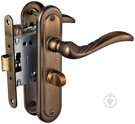 ᐉ Замок врізний з ручками Linde А 2001 Wc Macc Wc 47 5 мм бронза • Краща ціна в Києві Україні