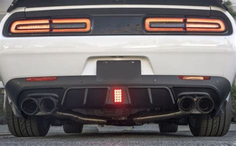 2015 2022 Dodge Challenger Led Style Rear Diffuser — Racingbees