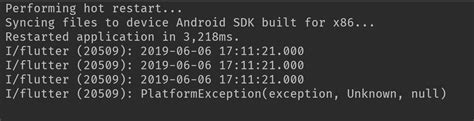 Google Sign In Throws An Unknown Platformexception After Token Expires Issue Flutter