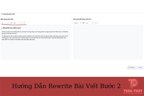 Hướng Dẫn Rewrite Bài Viết Bằng Tool Seo Tùng Phát