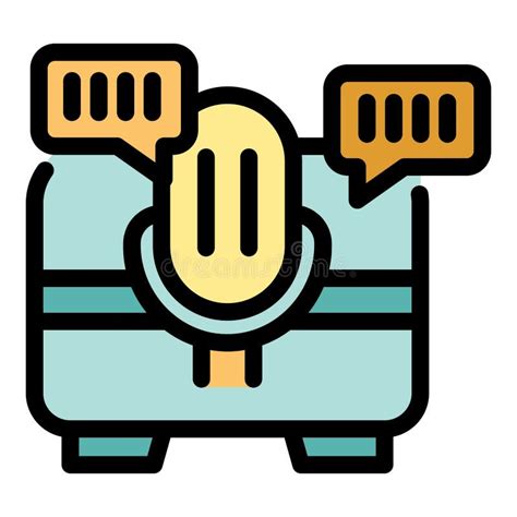 Voice Assistant Recording Audio Message On Smart Speaker Stock Vector Illustration Of Voice Assistant Recording Audio Message On Smart Speaker Stock Vector Illustration Of