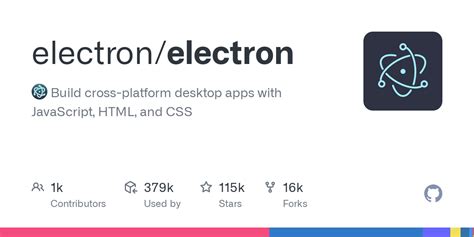 GitHub Electron Electron Electron Build Cross Platform Desktop Apps With JavaScript HTML