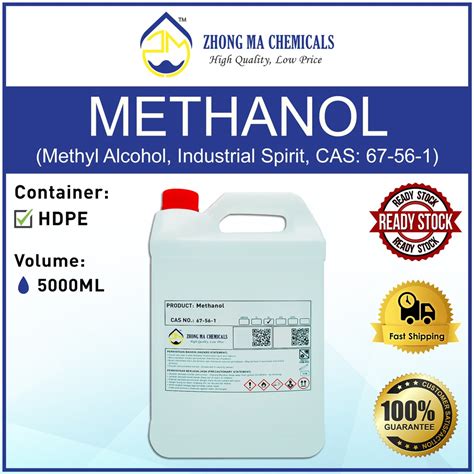 Methanol Methyl Alcohol Zhong Ma Chemicals
