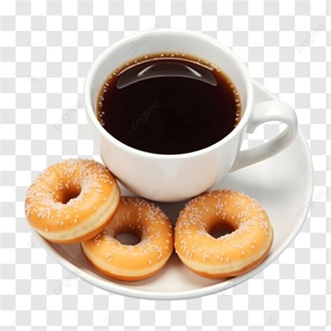 조식 커피와 도넛 디자인 광고를위한 현실적인 이미지 커피 컵 커피와 도넛 글레이즈드 도넛 Png 일러스트 및 이미지 에 대한 무료 다운로드 Pngtree
