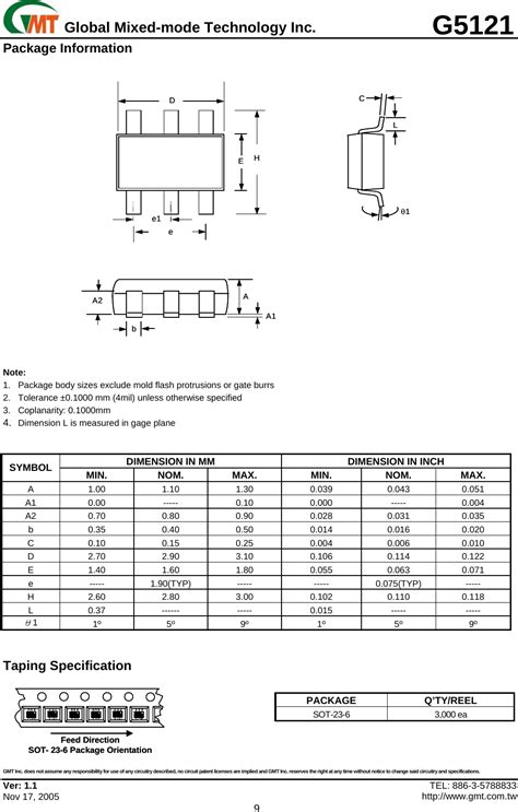 G5121 Datasheet. Www.s manuals.com. R1.1 Gmt