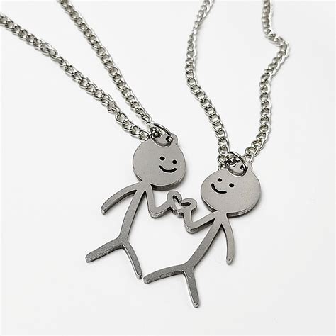 당일출고11 커플 우정 써지컬 하트 목걸이 귀여운 특이한 관종템 커플템 우정템 친구선물 생일선물 변색없는 체인목걸이 남자 롱 긴 에이블리