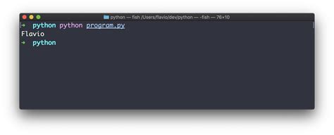 running python programs