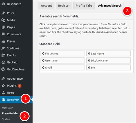 How To Add Fields To Advanced Search Form UsersWP Docs