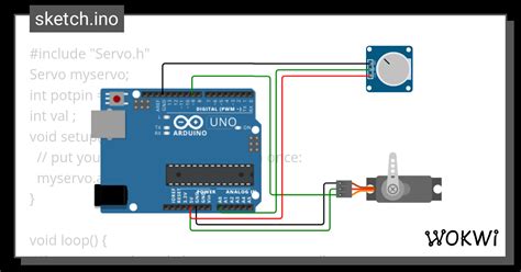 Servoandpotentiometer Wokwi Esp32 Stm32 Arduino Simulator