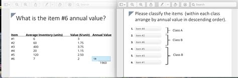 Solved Please Classify The Items Within Each Class What Is