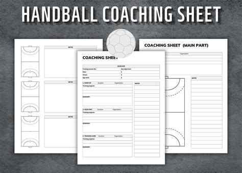 Handball Coaching Sheet Handball Practice Plan Handball Game Day