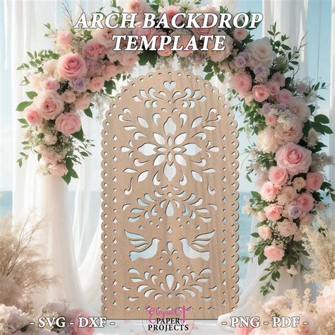 Cielito Lindo Wedding Arch Backdrop Template Diy Printable Design Pdf