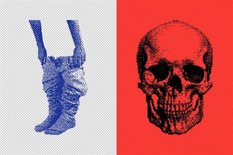 download 144 dithering bitmap vector shapes