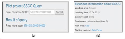 Demonstrator GUI For A Entering SSCC Codes And B The Information Download Scientific
