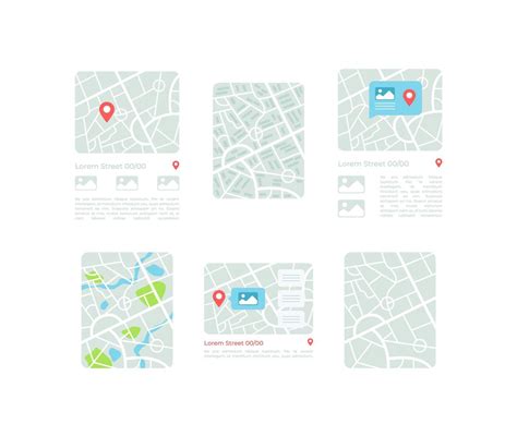 GPS UI Elements Kit Vector Art At Vecteezy