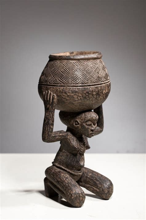 Statue Porteuse De Coupe Luba Dr Congo Catawiki
