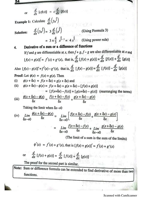SOLUTION Derivates Of Sum Difference Product And Qoutiont Rule Complete Guide With Exercise And