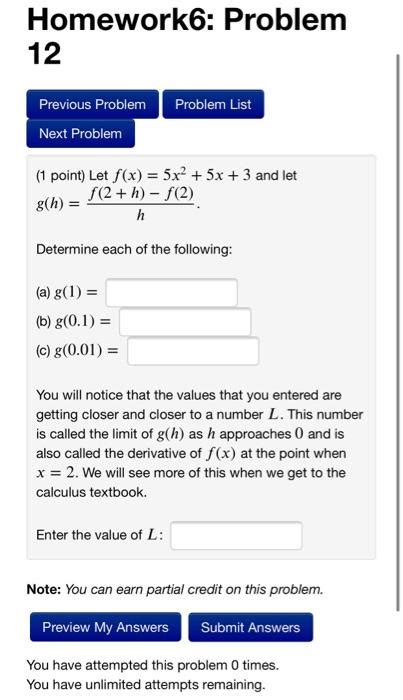 Solved Homework6 Problem 9 Problem List Previous Problem
