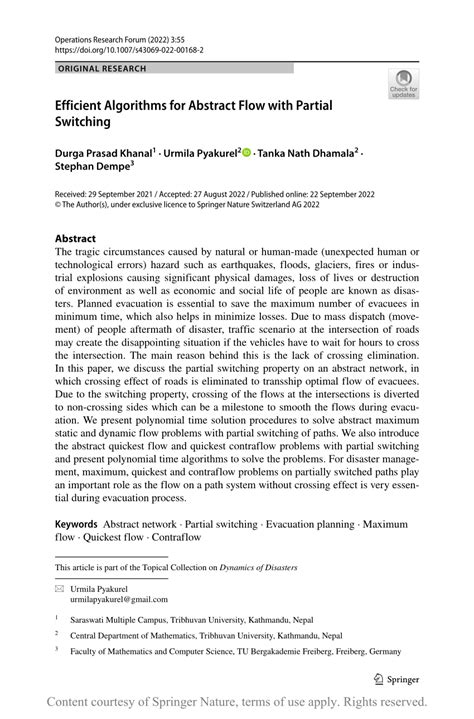 Efficient Algorithms For Abstract Flow With Partial Switching Request Pdf